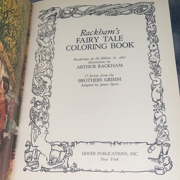 Dover | Other | Arthur Rackham Fairytale Coloring Book 979 | Poshmark